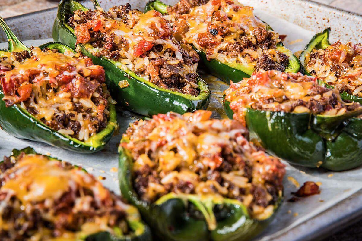 Beef Stuffed Poblano Bake Recipe
