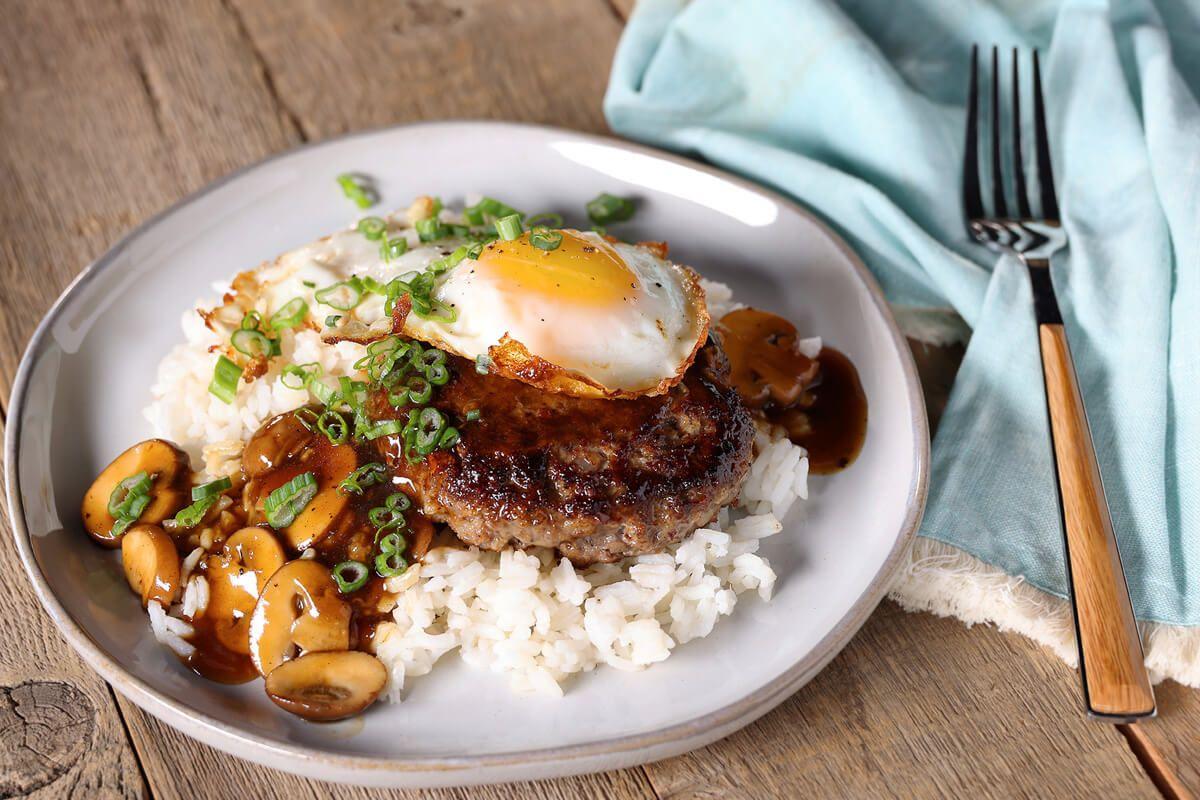Loco Moco Hawaiian Beef Patty with Egg
