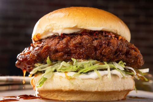 Healthy Air Fried Crispy Beef Gochujang Sandwich